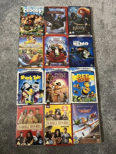 BUNDLE OF X12 Disney Pixar /Dreamworks Kids Movies With Horrible ...