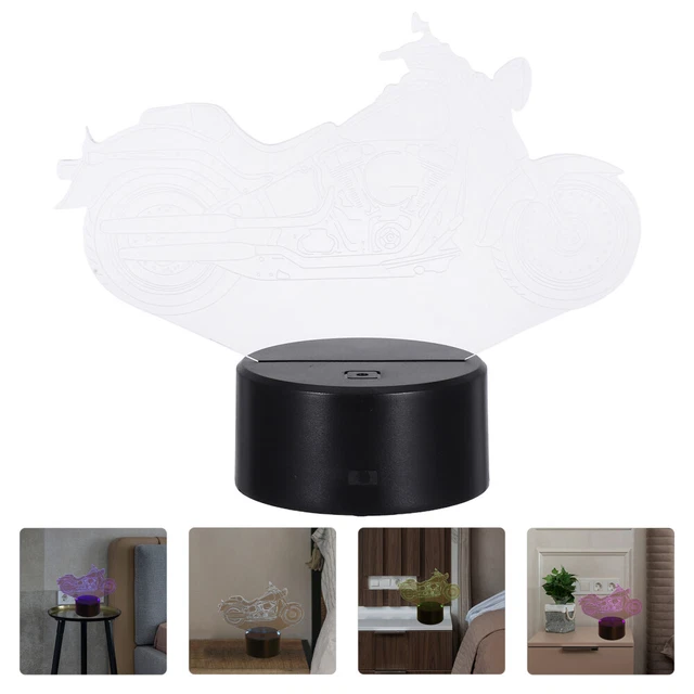 3D LAMP VISUAL Light Effect Touch Colors Changes Night Light ...