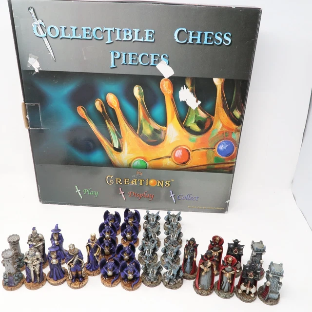 FANTASY KINGDOM CHESS Pieces Set by Creations Good vs Evil CF108 $79.69 ...