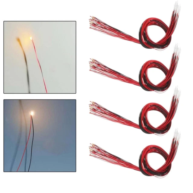 80/SET MINI VORVERDRAHTETE LED Leuchten Micro Kits Micro LED Lampen HO ...