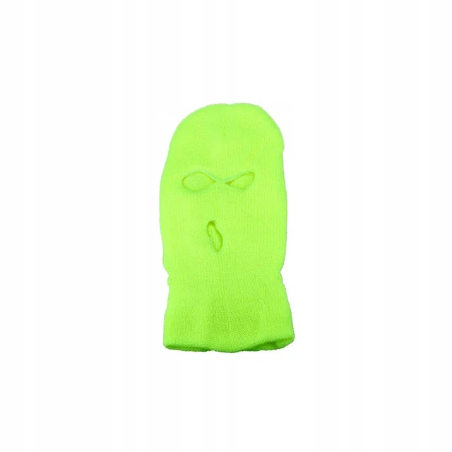 NEON YELLOW BALACLAVA Mask, Robber Style, Fancy Dress Accessory £33.59 ...