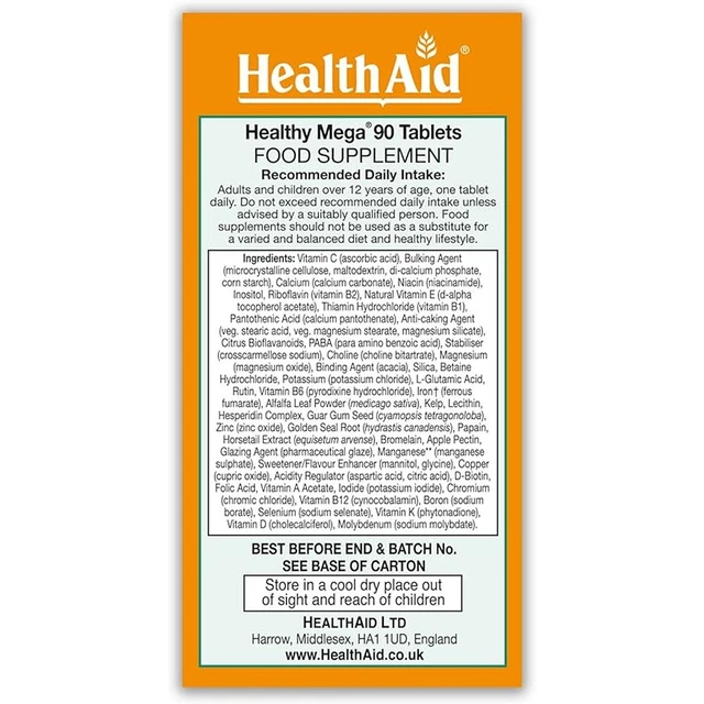 HEALTHAID HEALTHY MEGA - compresse a rilascio prolungato confezione ...