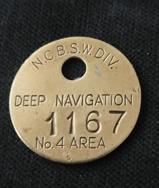 DEEP NAVIGATION COLLIERY Pit Check Welsh Miners Lamp Tally £10.00 ...