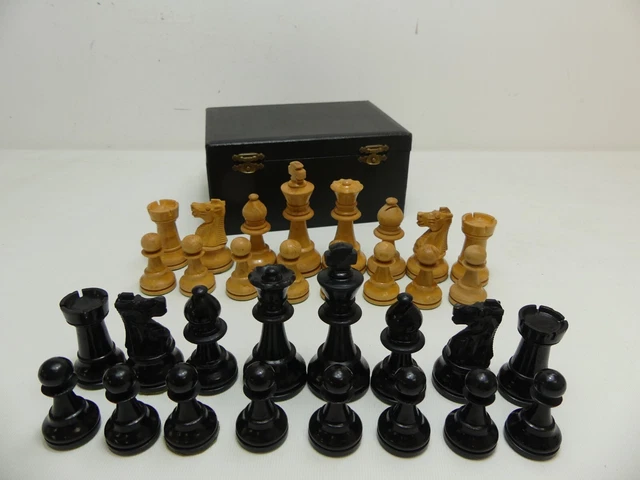 (REF288BM) SUPERB WOODEN chess set no board £49.99 - PicClick UK