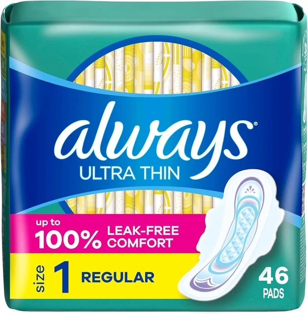 ALWAYS ULTRA PADS Regular w/Flexi-Wings, 46 count $139.81 - PicClick AU