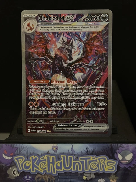 POKEMON CARD CHARIZARD ex 234/091 Paldean Fates Special Illustration ...