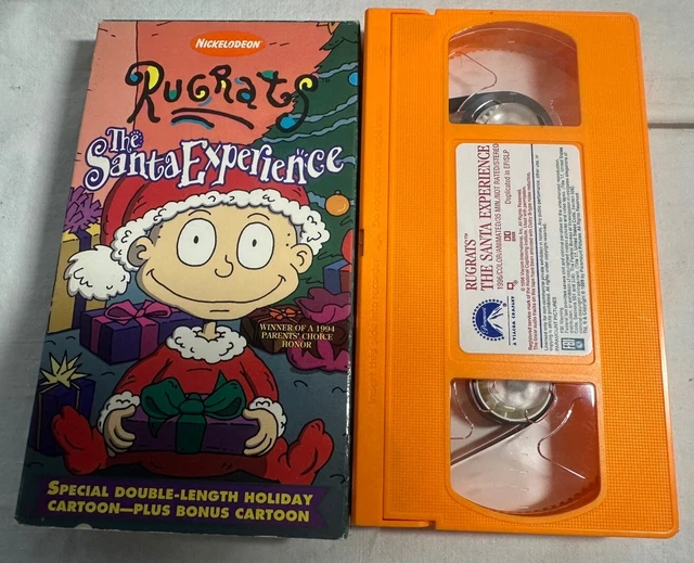 RUGRATS VHS THE Santa Experience 1996 Nickelodeon Orange Tape Christmas ...