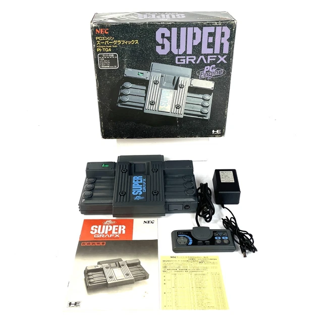 NEC PC ENGINE Super Grafx Console System I-TG4 Retro Game Work properly ...