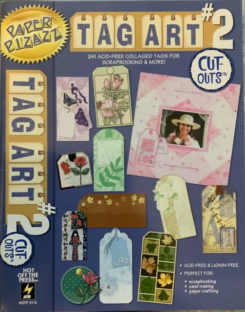 PAPER PIZAZZ TAG Art 2 Cut Outs Papercrafting Cardcrafting Book Set A4 ...