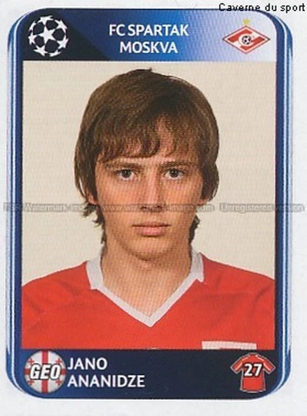 N°392 ANANIDZE GEORGIA Spartak Moskva Uefa Champions League 2011 ...