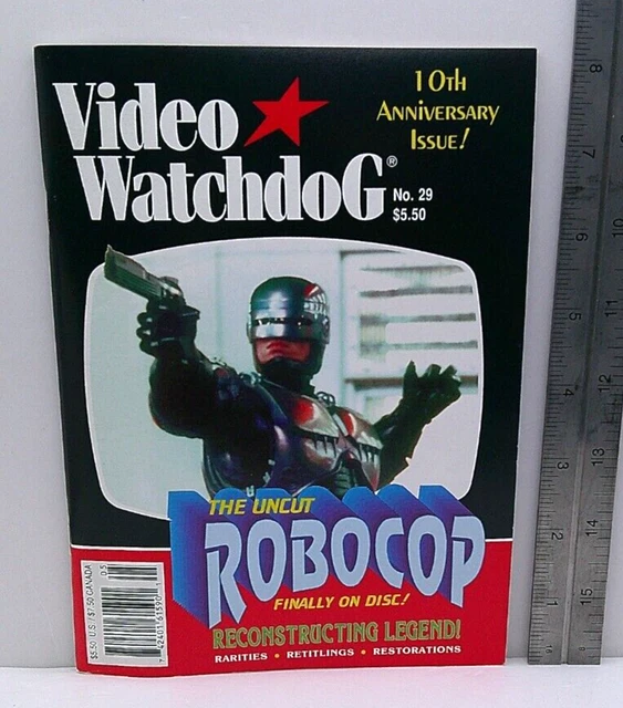 MAGAZINE VIDEO WATCHDOG #29 1995 Robocop Légende Dur À Cuire Sid Et ...