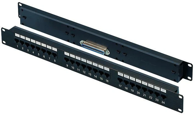 PATCH PANEL, 24 Port, Rj21/Telco, Connector Type Rj45, Lan Category ...