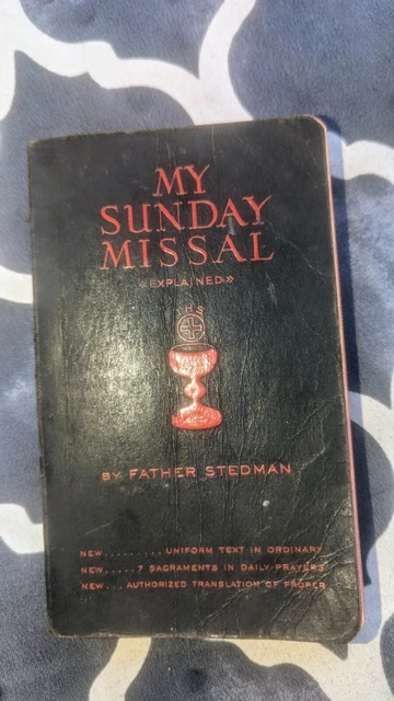 MY SUNDAY MISSAL, Explained, Father Stedman 1938-1941 Mini Book Vintage ...