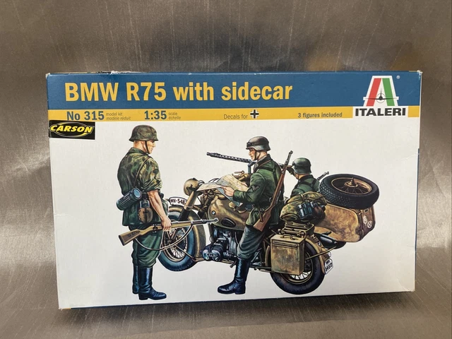 ITALERI BMW R75 con Kit Plastica Sidecar 1/35 - 0315 EUR 15,35 ...
