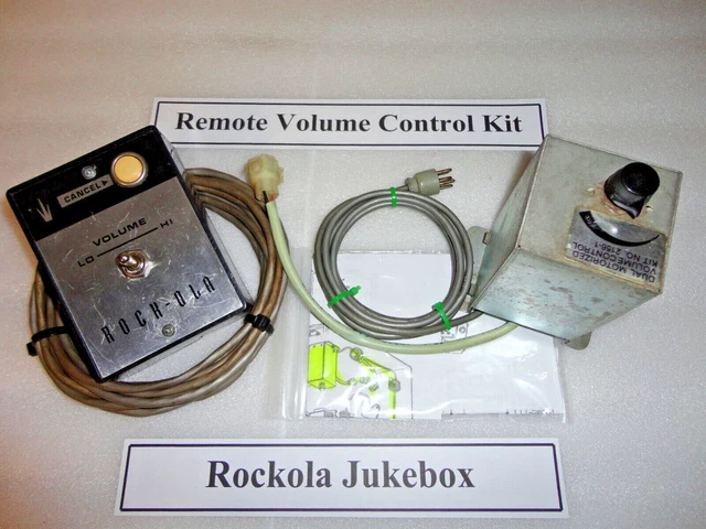 ROCKOLA JUKEBOX WIRED Remote Volume Control, Complete Kit, With 5 Wire ...