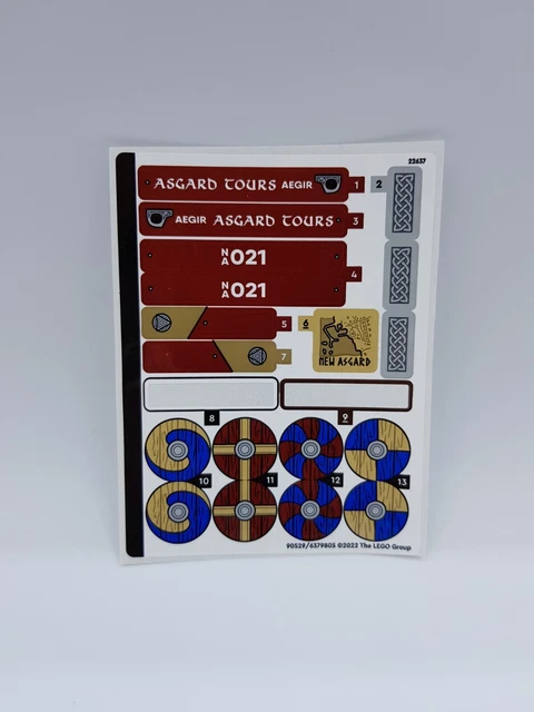 LEGO PLANCHE STICKERS Incomplete Du Set 76208 Manque N°8 Et N°9 Bien ...