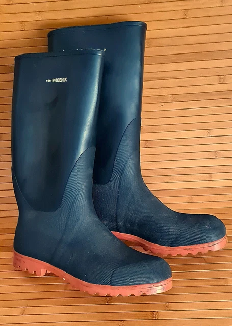 GUMMISTIEFEL, RUBBER BOOTS, Phoenix Hanseat, Gr 45, Handgefertigt. EUR ...