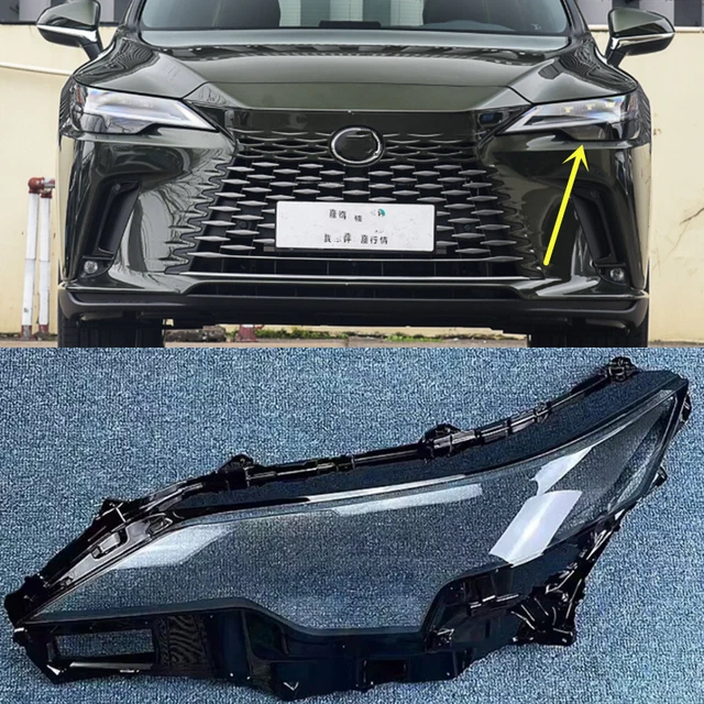 FOR LEXUS RX350 350H RX500 2023-2025 Left Headlight Lens Cover+Sealant ...