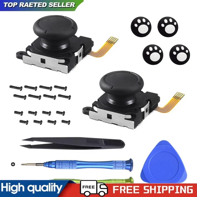 THUMBSTICK REPLACEMENT BLACK for Nintendo Switch Joycon/Switch OLED ...