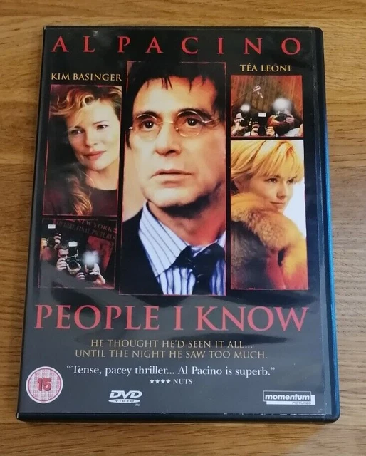 DVD - PEOPLE I Know Al Pacino Kim Basinger Tea Leoni Thriller PAL UK R2 ...