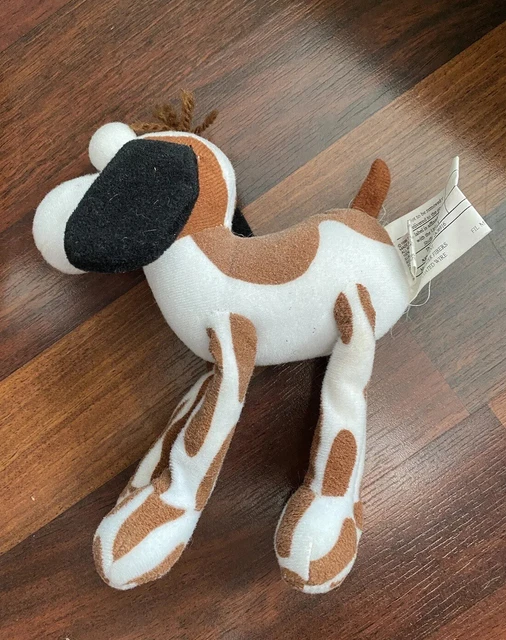 TOY CONCEPTS 1996 Plush Bendy Poseable Small Fun Brown White Puppy Dog ...