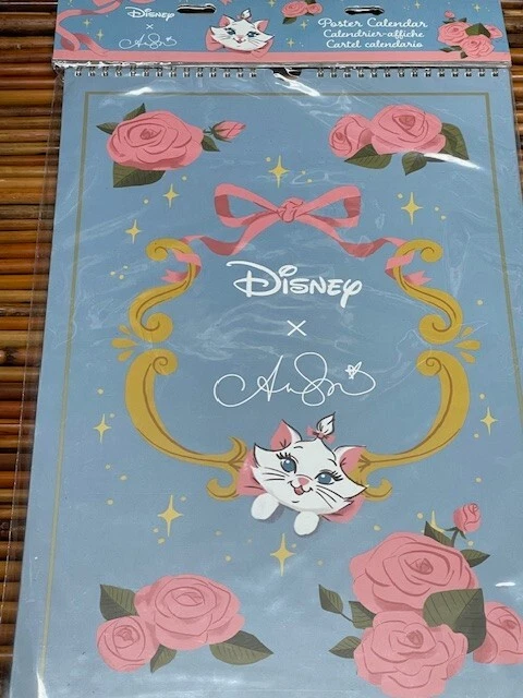 DISNEY PARKS ANN Shen Poster Calendar Aristocats Princess Tea Party NEW ...
