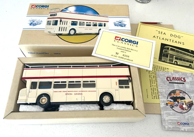CORGI CLASSICS LEYLAND Atlantean Open Top Bus Devon General No.97233 ...