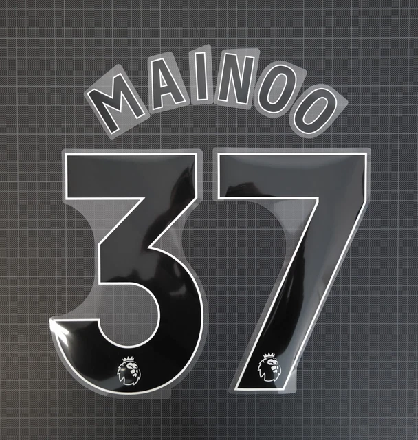 MAINOO #37 2023-2024 Player Size Premier League Black Nameset £10.20 ...