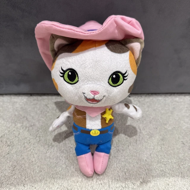 DISNEY JUNIOR SHERIFF Callie Wild West Cowgirl Cat Plush Toy. 9" tall ...