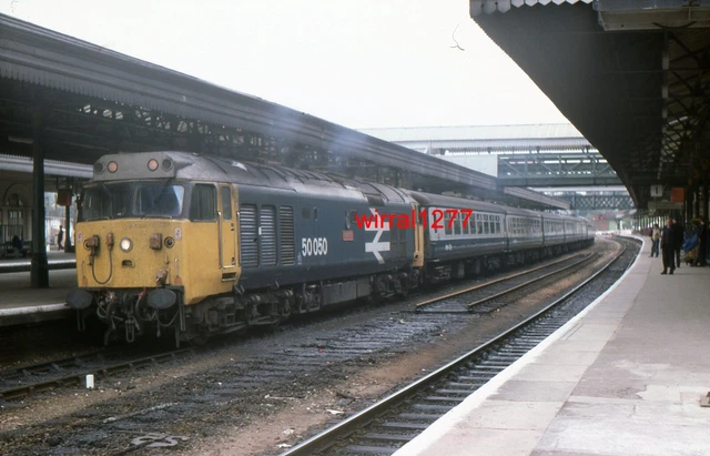 ORIGINAL RAILWAY SLIDE Class 50 50050 at Exeter St davids 25.04.85 £4. ...