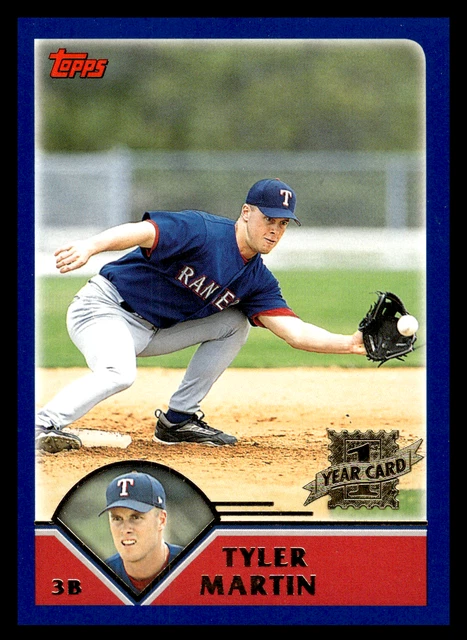 2003 TOPPS TRADED & Rookies Tyler Martin #T240 Texas Rangers recrue ...