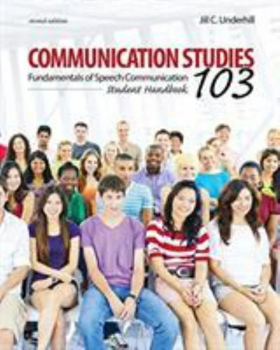 COMMUNICATION STUDIES 103: Fundamentals of Speech Communication, Student Hand... EUR 91,68 ...