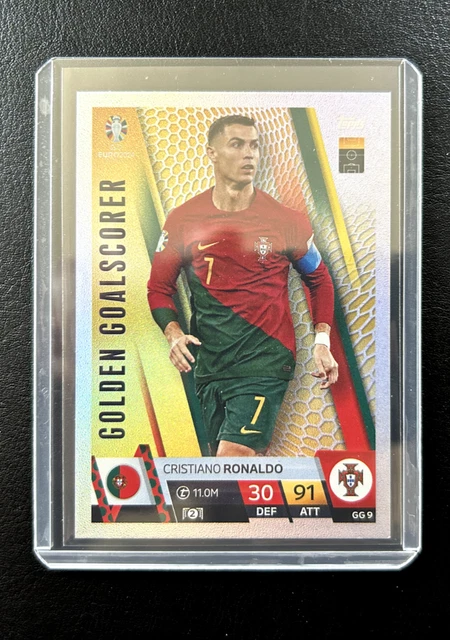 TOPPS EURO 2024 Match Attax Cristiano Ronaldo Golden Goalscorer GG9 ...