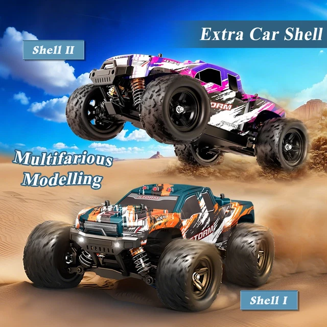 ALL TERRAIN 1:18 4WD RC Monster Truck, 40KM/H High Speed, LED Lights ...