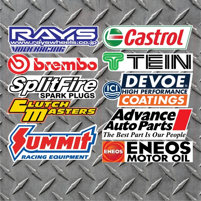 10 LARGE RACING Decals Stickers Drag Race NHRA Nascar 5.5" Wide Each $7 ...