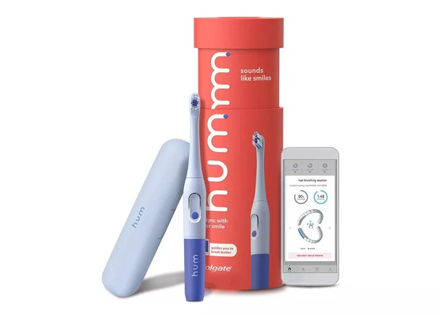 COLGATE HUM SMART Battery Kit Toothbrush Teal With Travel Case $22.00 ...