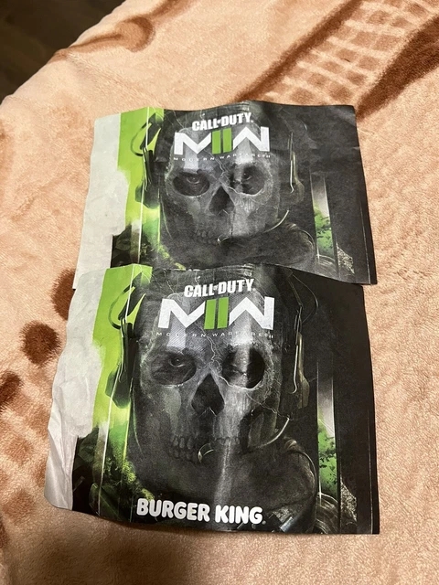 2 BURGER KING CODE - Call Of Duty Modern Warfare 2 - COD MW2 Operator ...