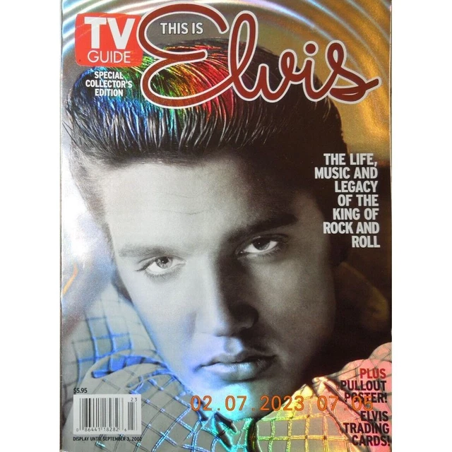 ELVIS PRESLEY TV guide special LIFE MUSIC & LEGACY king POSTER ...