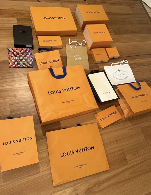 NEW AUTHENTIC LOUIS Vuitton Box Gift Bag Luxury Packaging Gucci Prada YSL LV $40.00 - PicClick AU