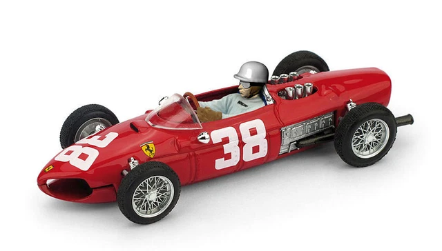 MINIATURE CAR FORMULA 1 F1 car 1:43 Brumm Ferrari 156 Hill GP Monaco ...