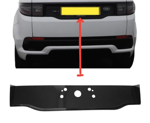 LAND ROVER DISCOVERY Sport Number Plate Surround Black Gloss Dynamic ...