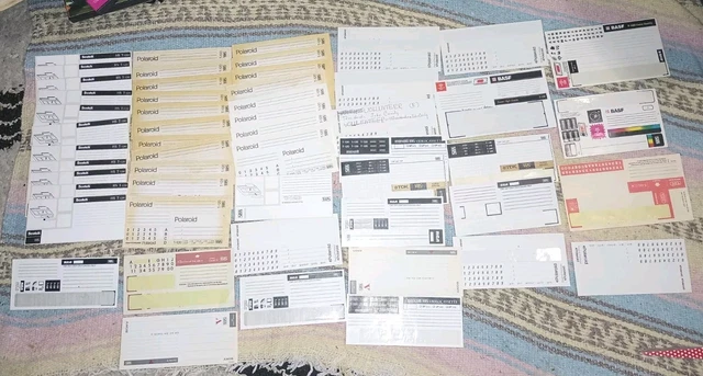 MIXED BLANK VHS Video Tape Assorted Labels Stickers Kodak RCA Basf TDK ...
