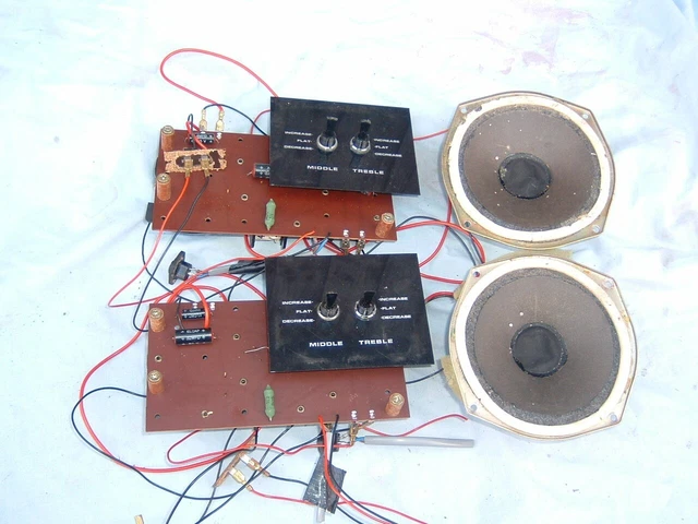 SPEAKER CROSSOVERS With A Pair Of Wharfedale Mid Range Speakers 5 ...