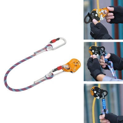CLIMBING ROPE GRAB Fall Arrester Self Locking Arborist Protection Gear ...