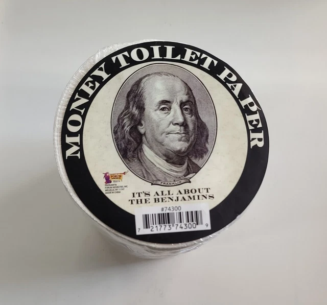ONE HUNDRED DOLLAR Bill Toilet Paper Money Roll $100 - Novelty Fun Gag ...