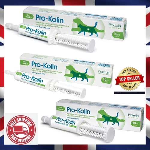 PROTEXIN PET HEALTH Pro-Kolin for Dogs and Cats Probiotic Paste and ...