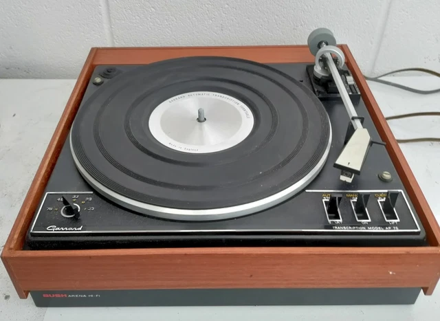 GARRARD AP76 AUTOMATIC Transcription Turntable On Bush Arena Base £29. ...