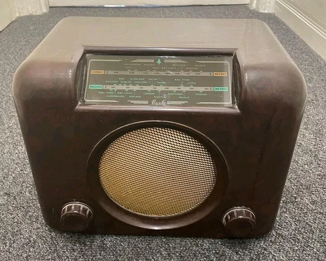 VINTAGE BUSH BAKELITE Radio DAC90A 1950s (Untested) £49.99 - PicClick UK