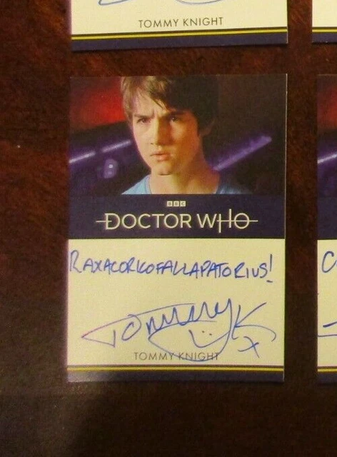 DOCTOR WHO SERIE 1-4: Tommy Knight als Luke Smith Inschrift Autogramm ...