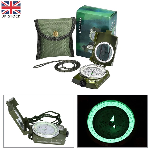 PROFESSIONAL MILITARY ARMY Geology Multifunction Pocket Compass ...